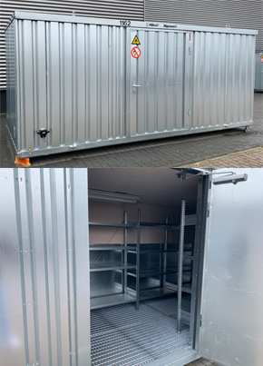 Verhuur PGS15 containers betreedbaar - Hiltra